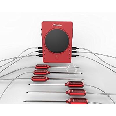 GrillEye Complete Master Kit 6 Meat/Ambient Probes GrillEye Thermometer ...