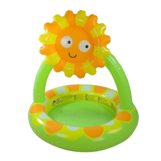 39" Inflatable Baby Pool with Adjustable Sunflower Sun Shade - 39 ...