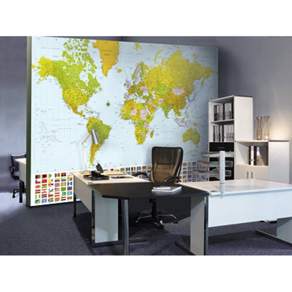 Wizard & Genius Map Of The World Wall Mural - Bed Bath & Beyond - 17025249
