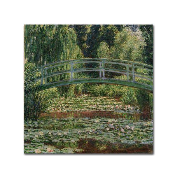 Claude Monet 'The Japanese Footbridge 1899' Canvas Art - Bed Bath ...