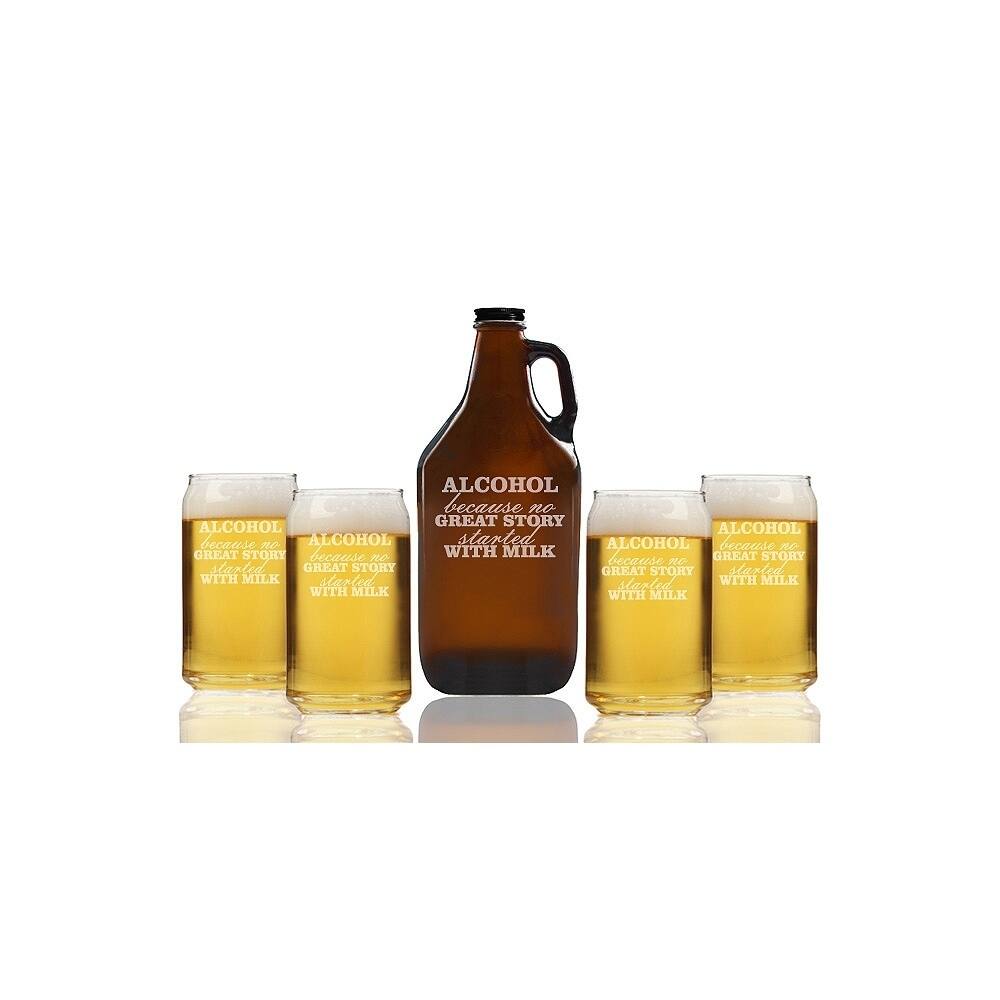 Alcohol Because No Great Story Started with Milk Beer Amber Growler and ...