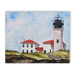 Kavka Designs RI Lighthouse Blue/Red/Green Canvas Art - Bed Bath ...