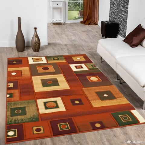 Allstar Modern Square Design Rug - Overstock - 17083323