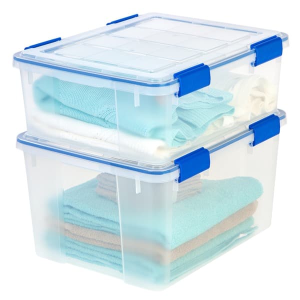 Ziploc WeatherShield 26.5 and 44 qt. Plastic Storage Bin (Pack of 4 ...