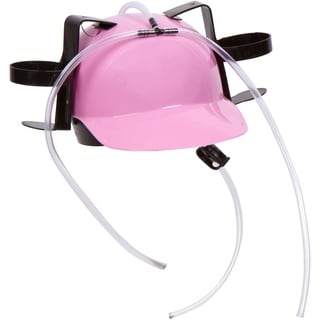 Beer & Soda Guzzler Helmet - Drinking Hat By EZ Drinker (Pink) - Bed ...