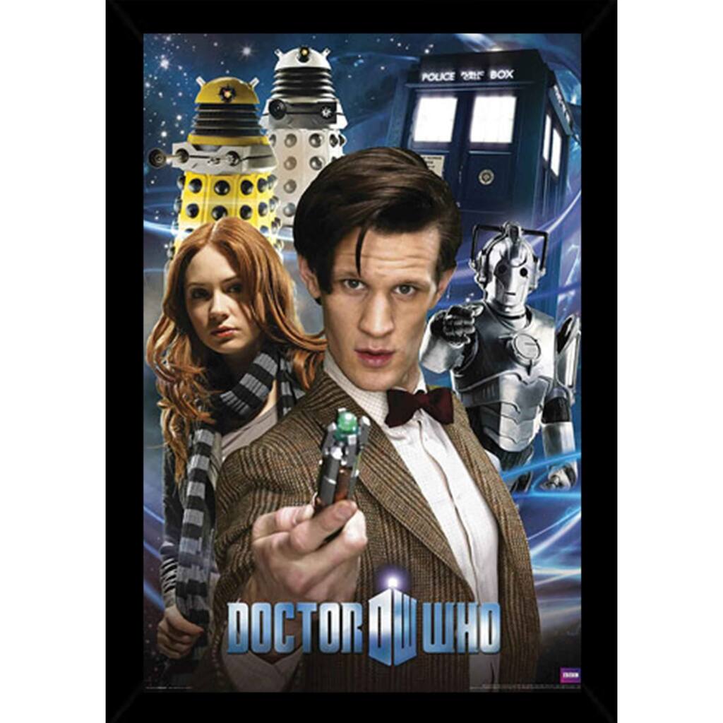 Doctor Who Collage Poster With Choice of Frame (24x36) - Overstock ...