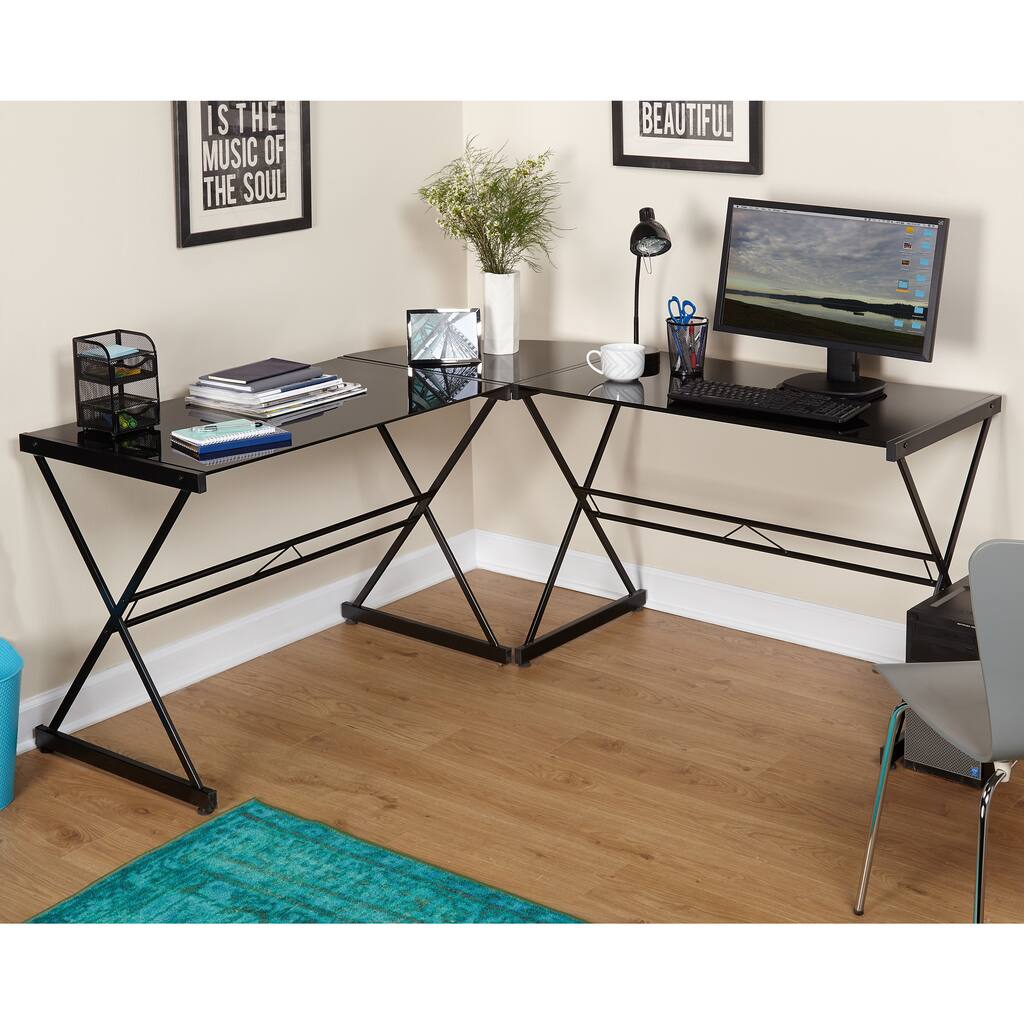 Simple Living Alex L-Shaped Desk - Overstock - 17128481