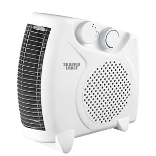 Sharper Image White Table Top Adjustable Heater - Stand Up / Lay Flat ...