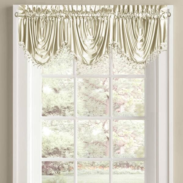 Five Queens Court Shalamar Festoon Window Valance with Rod Pocket - Bed ...