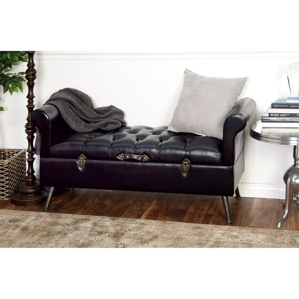 Traditional Wood and Iron Cleopatra Storage Bench by Studio 350 - Bed ...