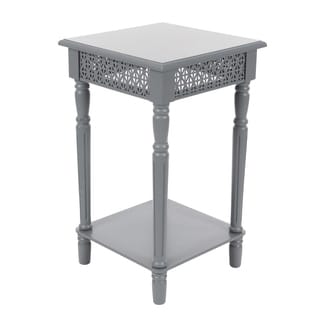 Studio 350 Wood Grey Side Table 16 inches wide, 26 inches high - Bed ...