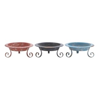Studio 350 Metal Candle Holder Set of 3, 13 inches wide, 5 inches high ...