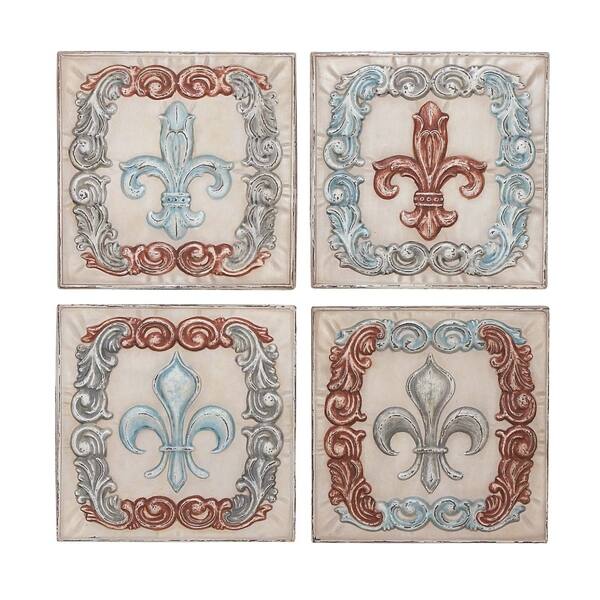 Studio 350 Metal Wall Decor Set of 4, 16 inches wide, 16 inches high ...