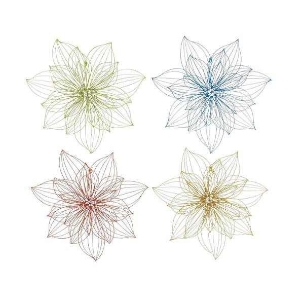 Studio 350 Metal Wall Decor Set of 4, 29 inches wide, 29 inches high ...