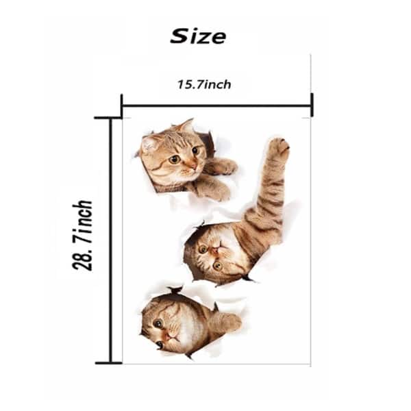 Breakout Cat Wall Sticker - Bed Bath & Beyond - 17268918