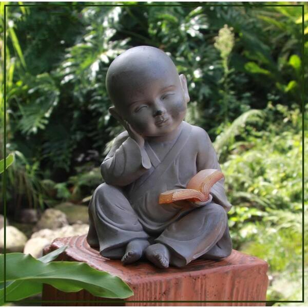 SINTECHNO SNF16624 Solar Buddha Boy Statue - Bed Bath & Beyond - 17283020