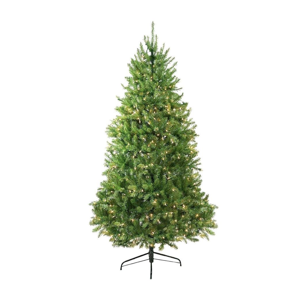 12' Pre-Lit Northern Pine Full Artificial Christmas Tree - Clear Lights ...