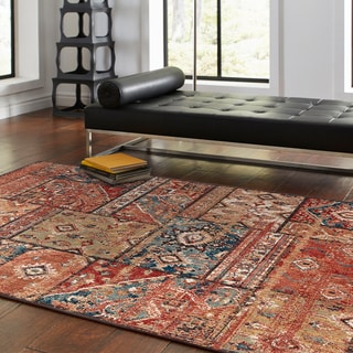 Mohawk Aegean Gemma Multicolored Patchwork Area Rug (6'6 x 10') - 6'6 ...