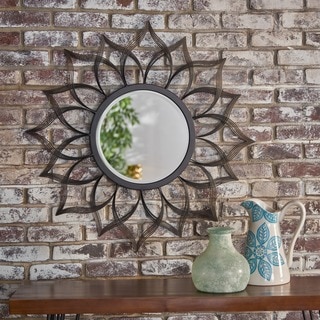 Serenidy Floral Wall Mirror by Christopher Knight Home - Clear - Bed ...