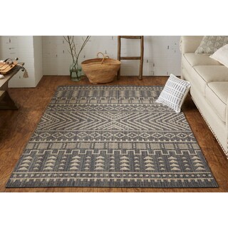 Mohawk Heirloom Mica Blue/Taupe Area Rug - 5' x 8' - Bed Bath & Beyond ...