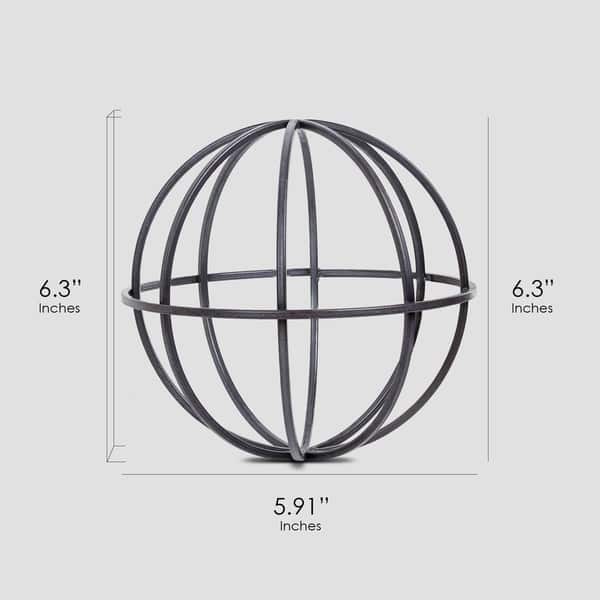 American Art Decor Metal Orb Dyson Sphere Decor Sculpture (Small) - Bed ...