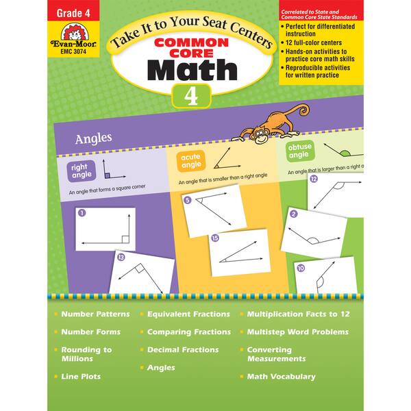 Take It to Your Seat Math Centers, Grade 4 - Bed Bath & Beyond - 17415229