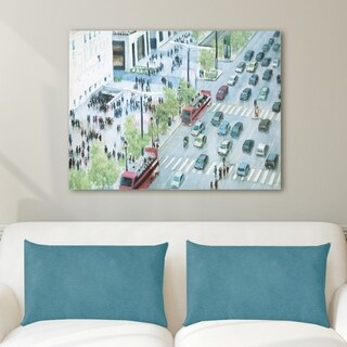 Portfolio Canvas Decor Paris Intersection Soft Canvas Wall Art - Bed ...
