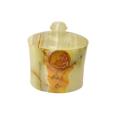 Polished Marble Jar, Chartreuse, Shower and Bathroom Accessory ...