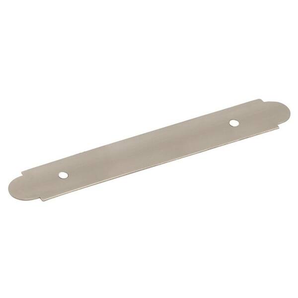 Backplates 3 in (76 mm) Center-to-Center Satin Nickel Cabinet Backplate ...
