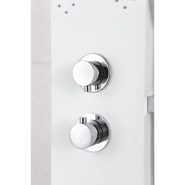 ANZZI Swan 6-Jetted Full Body Shower Panel with Heavy Rain Shower in ...