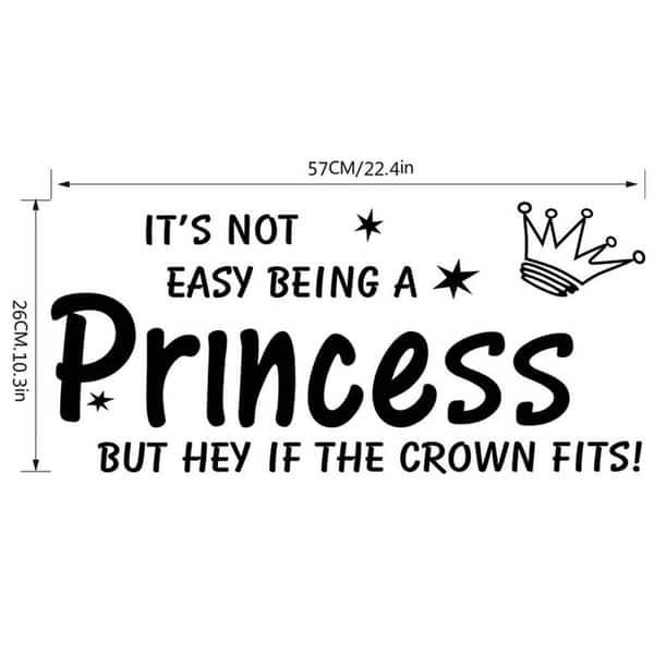 Princess Saying Wall Vinyl - Bed Bath & Beyond - 17494242