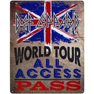 Def Leppard World Tour Textured Metal Sign - Bed Bath & Beyond - 17522246