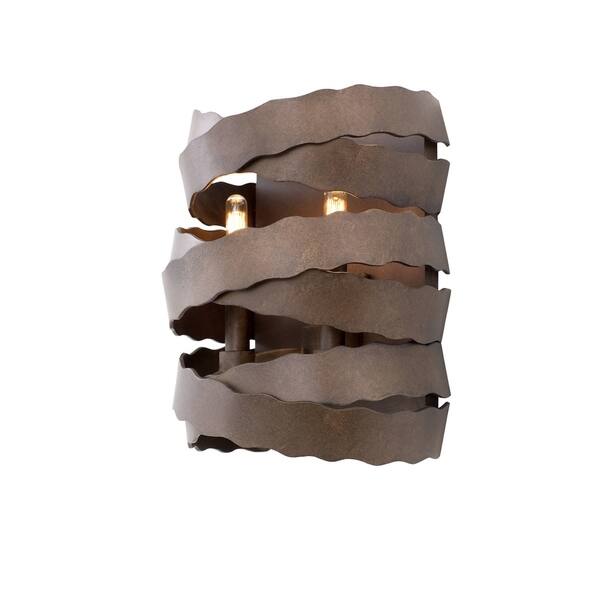 Kalco 502620BS Two Light Wall Sconce Fulton Brownstone - One Size - Bed ...