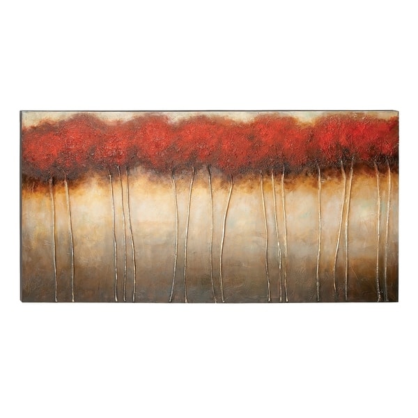 Natural 30 x 60 Inch Pine Wood Treescape Canvas Art by Studio 350 ...