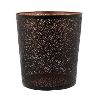 The Curated Nomad Varina-Enon Antique Metal Black Waste Can - Bed Bath ...