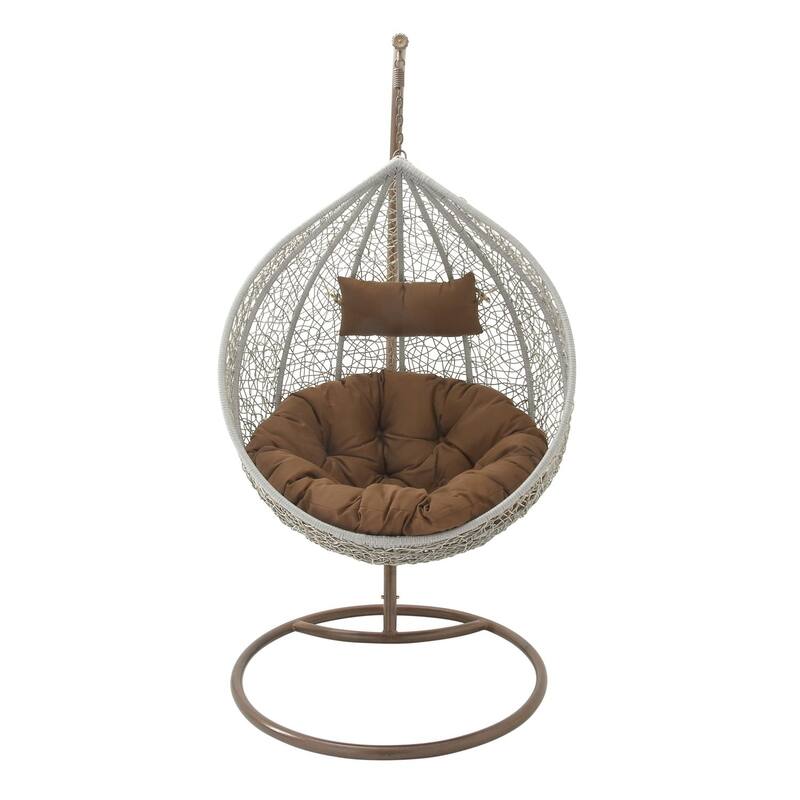 Studio 350 Metal PE Rattan Pod Chair 48 inches wide, 76 - Overstock ...