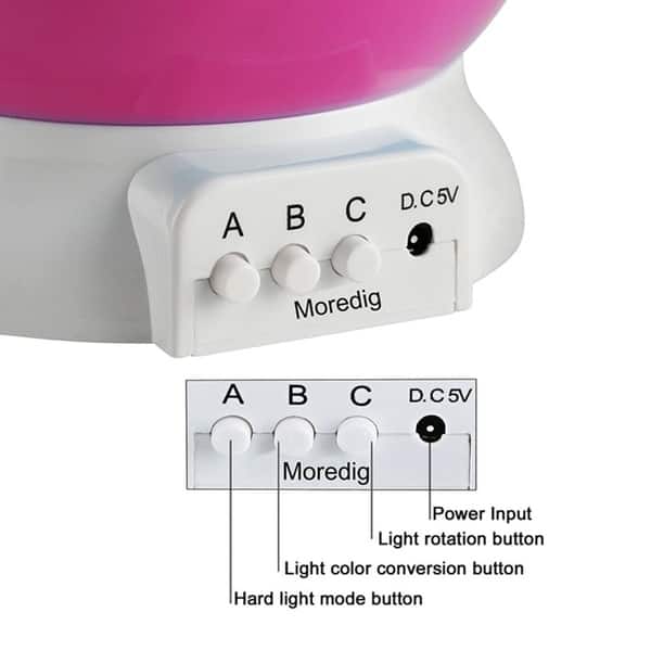 Romantic Rotating Spin Night Light for Children Kids in Bedroom - Bed ...