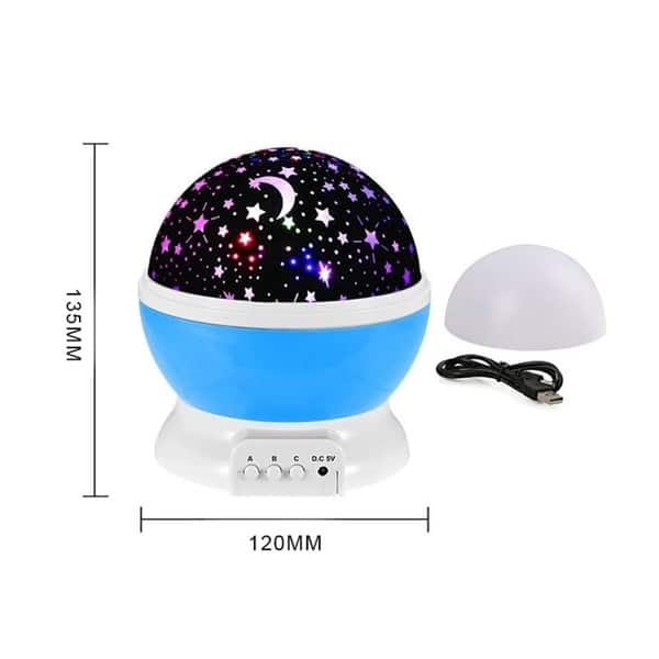 Romantic Rotating Spin Night Light for Children Kids in Bedroom - Bed ...
