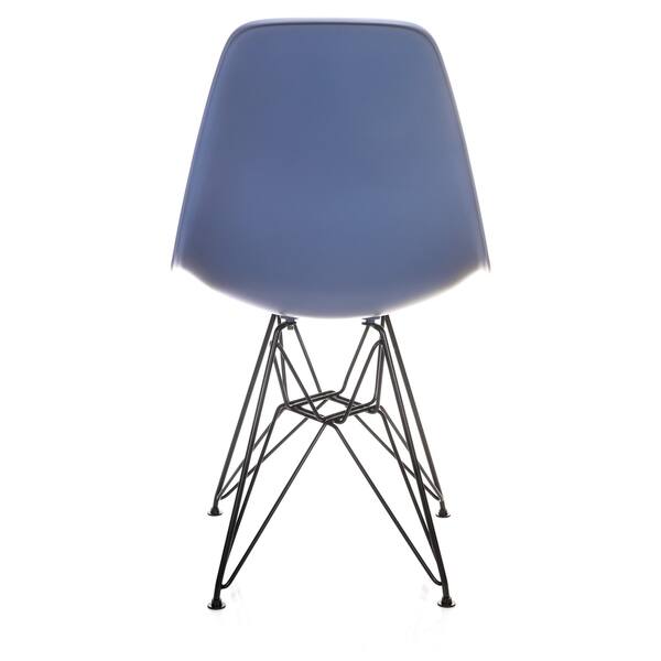 Nature Series Slate Blue DSR Mid-Century Modern Dining Accent Side ...