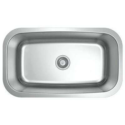 Soci Single Bowl Stainless Steel Kitchen Sink - Overstock - 17677655