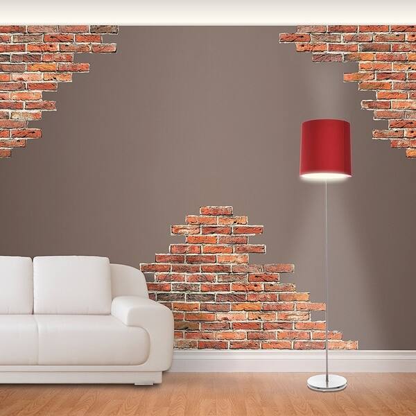 Fathead Horizontal Brick Wall Accents Wall Decal Wall Vinyl - Bed Bath ...