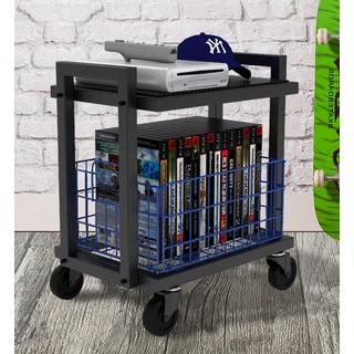 urb SPACE 2-Tier Cart System with Removable Black Shelf, and Removable ...