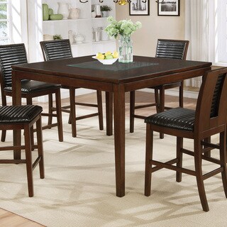 Furniture of America Ring Transitional Walnut 52-inch Counter Table ...