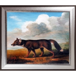 La Pastiche George Stubbs 'Portrait of a Large Dog' Hand Painted Oil ...
