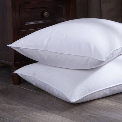 St. James Home White Goose Down and Feather Bed Pillow (Set of 2 ...