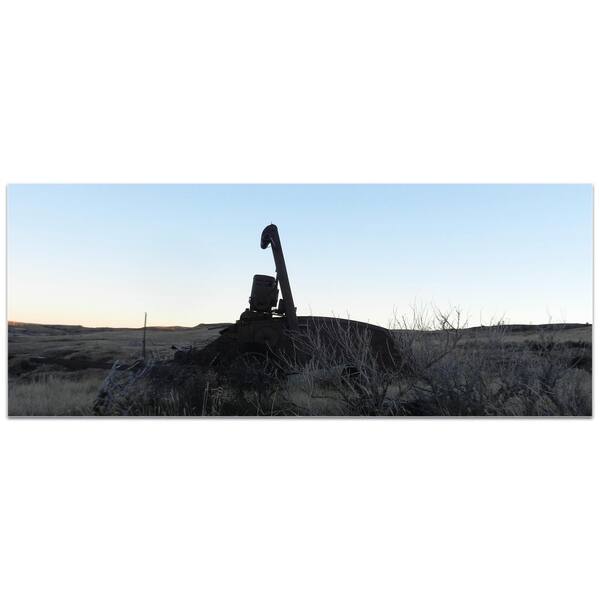 Slade Reiter 'Tractor Sunrise' 48in x 19in Western Wall Art on ...