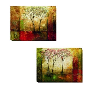 Morning Luster I and II by Mike Klung 2-piece Gallery-Wrapped Canvas ...