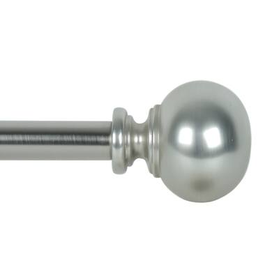 Olsen adjustable single curtain rod with decorative finials - Overstock ...