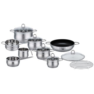 Elo Germany Platin Stainless Steel Induction Cookware Set, 14 Piece ...