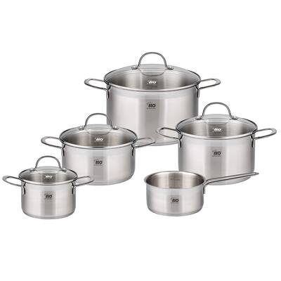 Elo Germany Top Collection Stainless Steel Induction Cookware Set, 9 ...